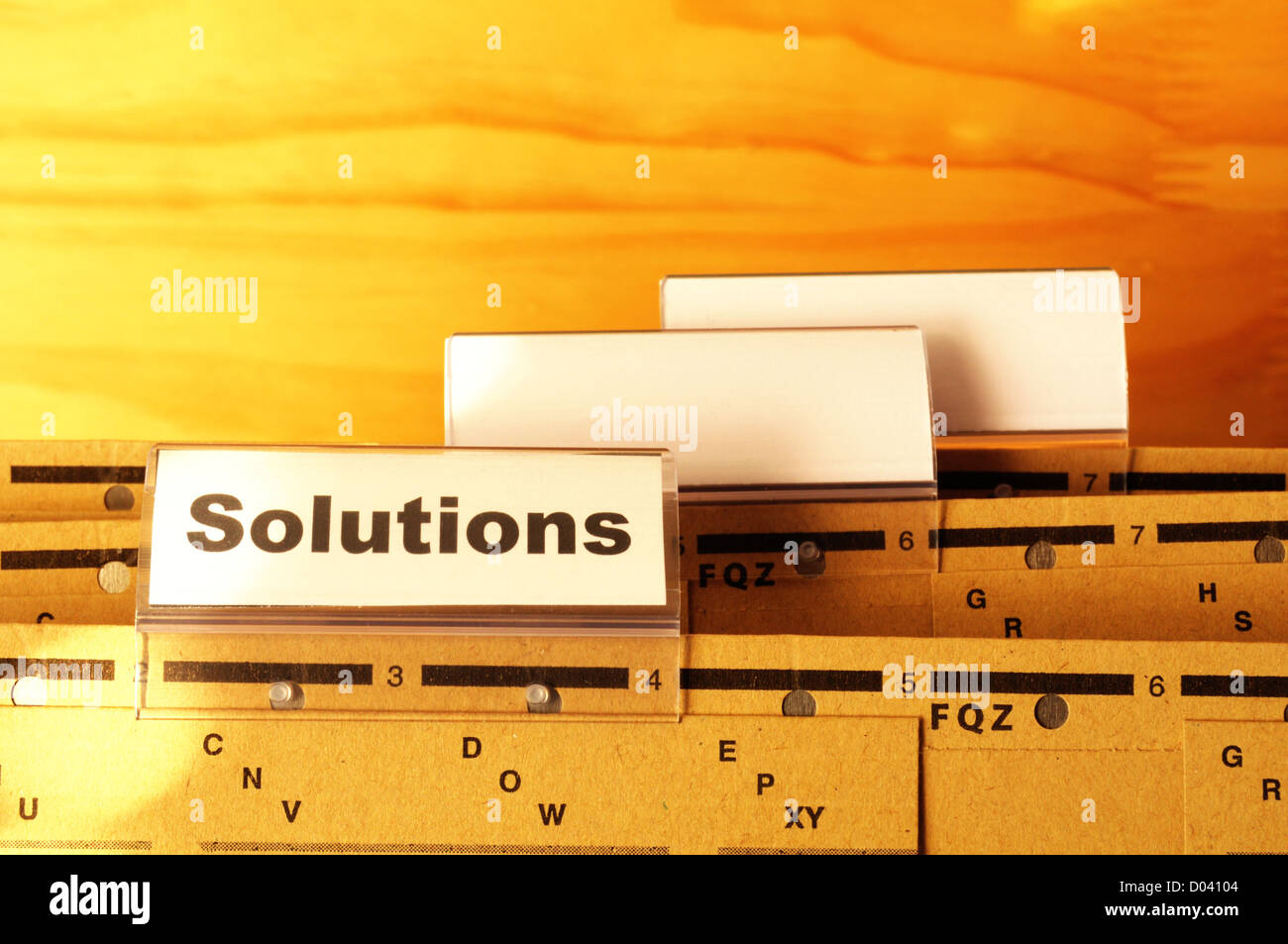 solution word on business folder showing solving a problem concept ...