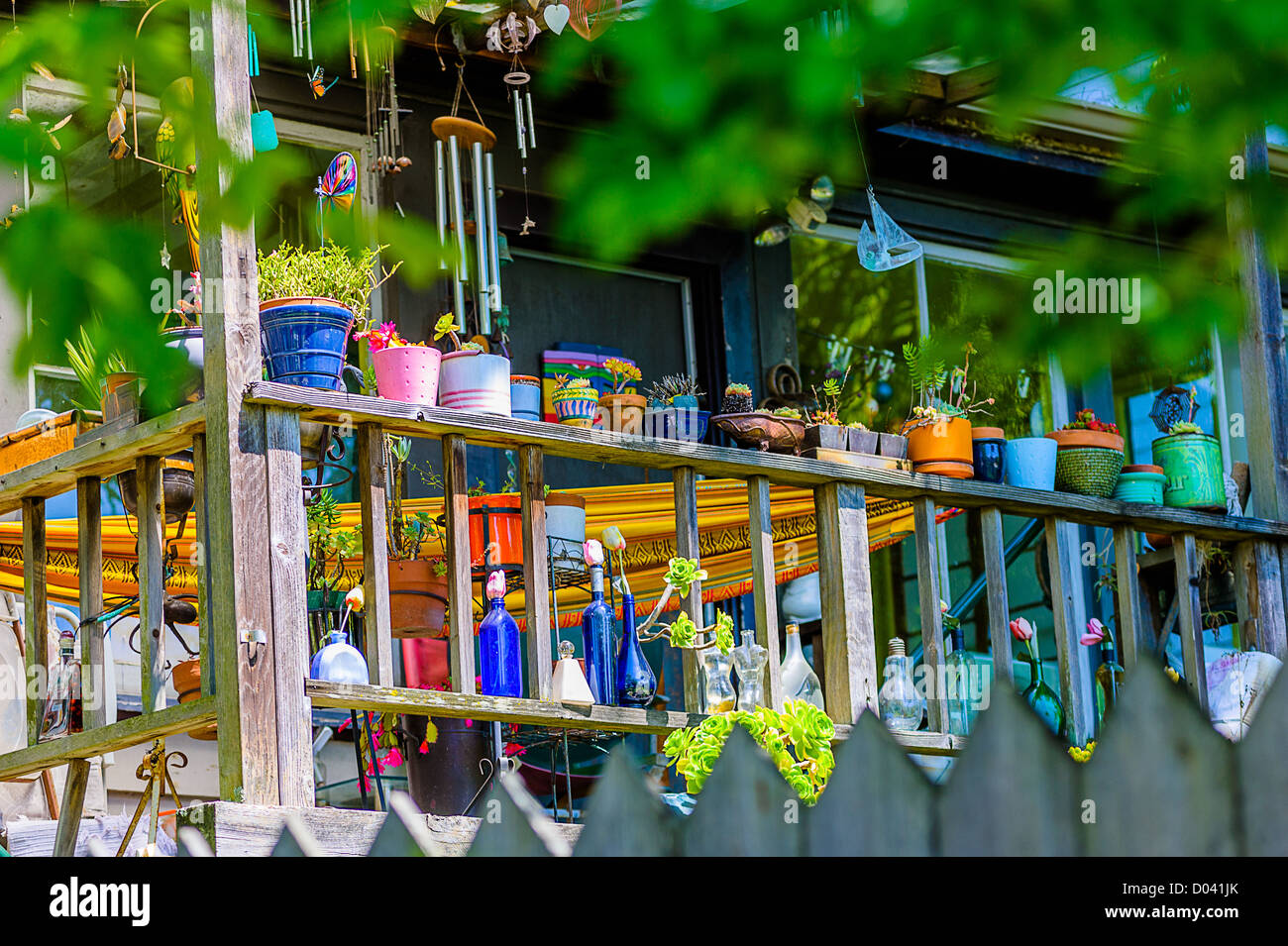 Beautiful colorful balcony Stock Photo - Alamy