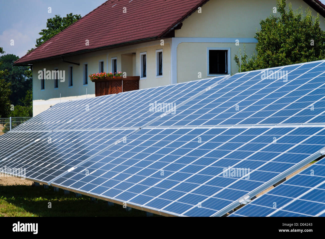 Renewable, alternative solar energy. Solar energy power plant Stock ...