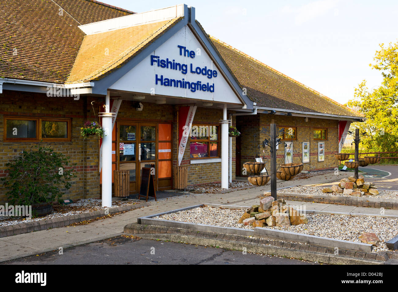 The Fishing Lodge at Hanningfield Reservoir Stock Photo - Alamy