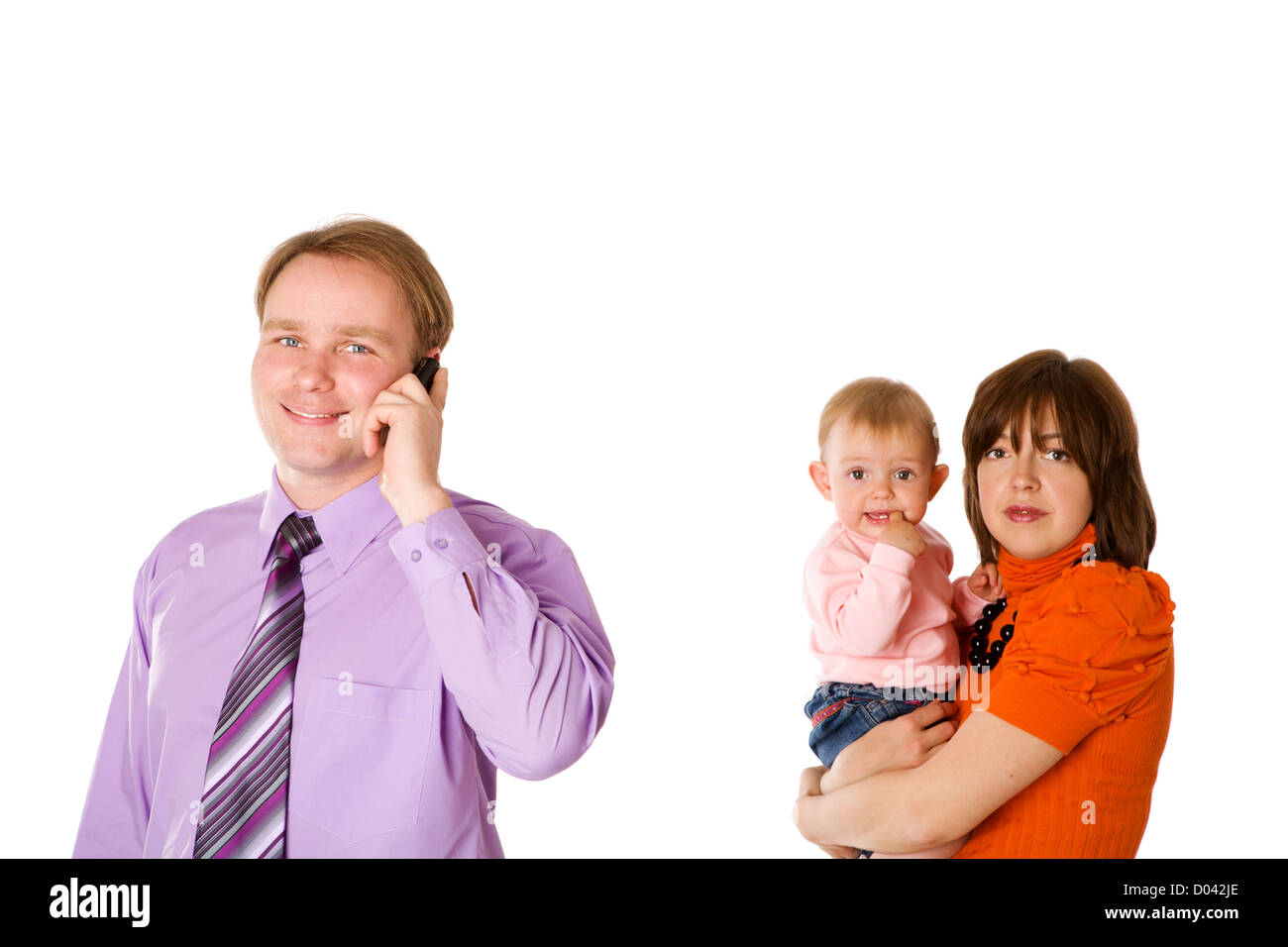 Father and family Cut Out Stock Images & Pictures - Alamy