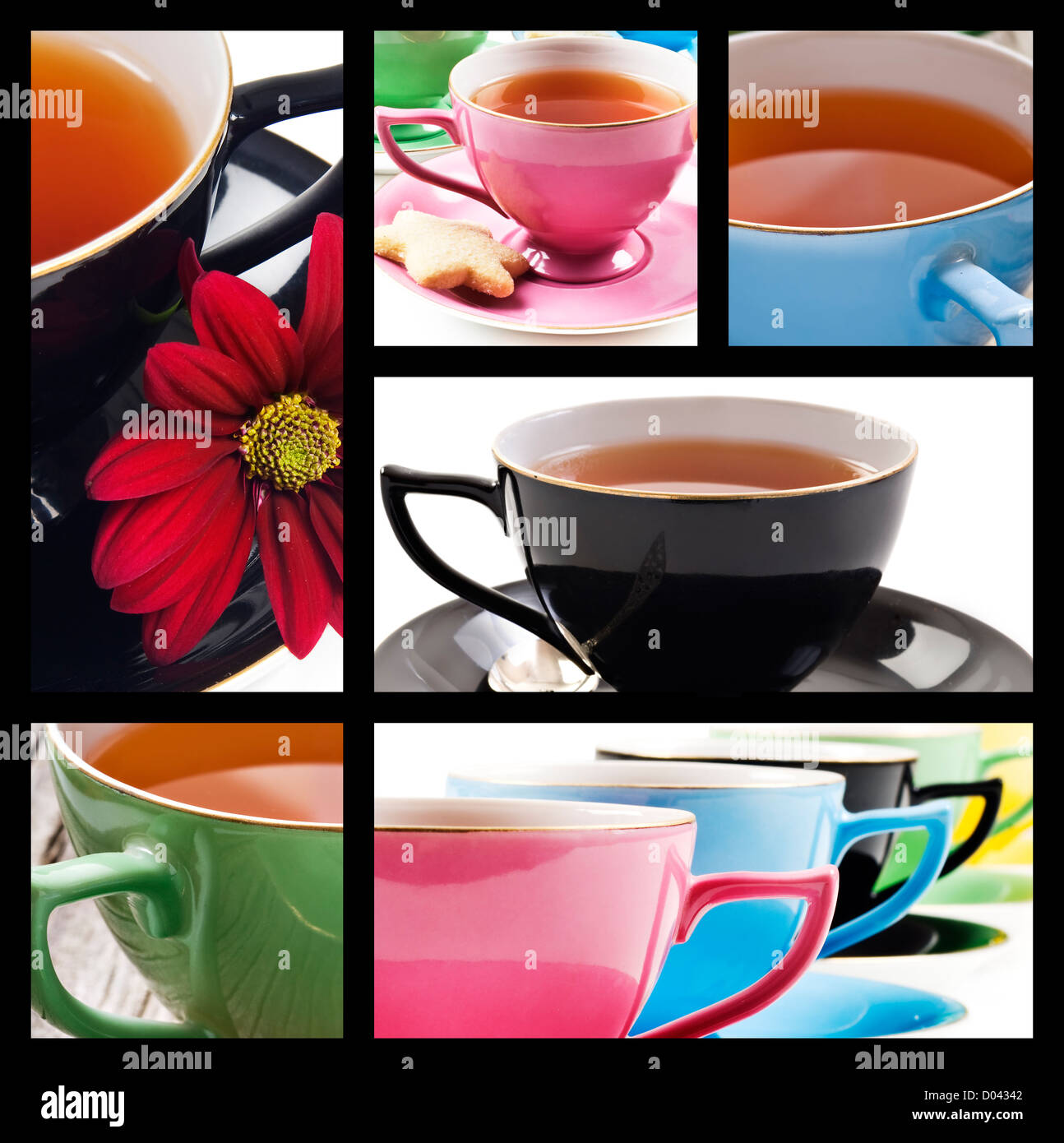 Teacup collage hi-res stock photography and images - Alamy