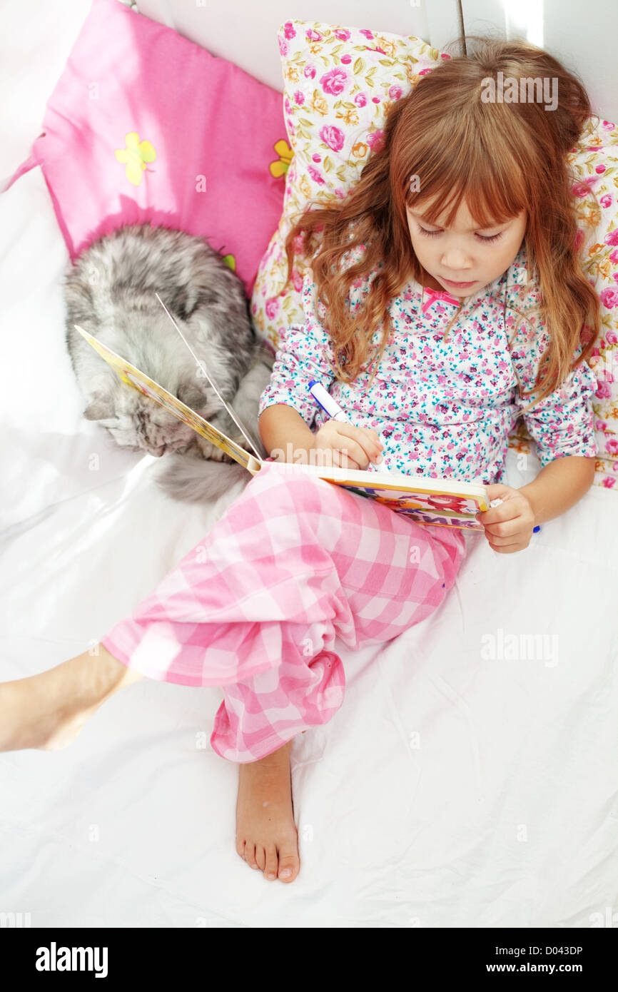 Child resting at home Stock Photo - Alamy