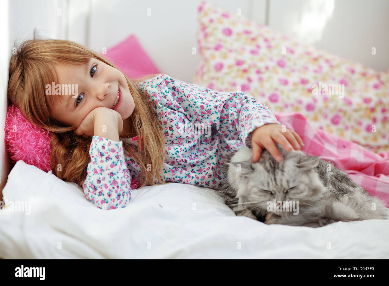 Child resting at home Stock Photo - Alamy