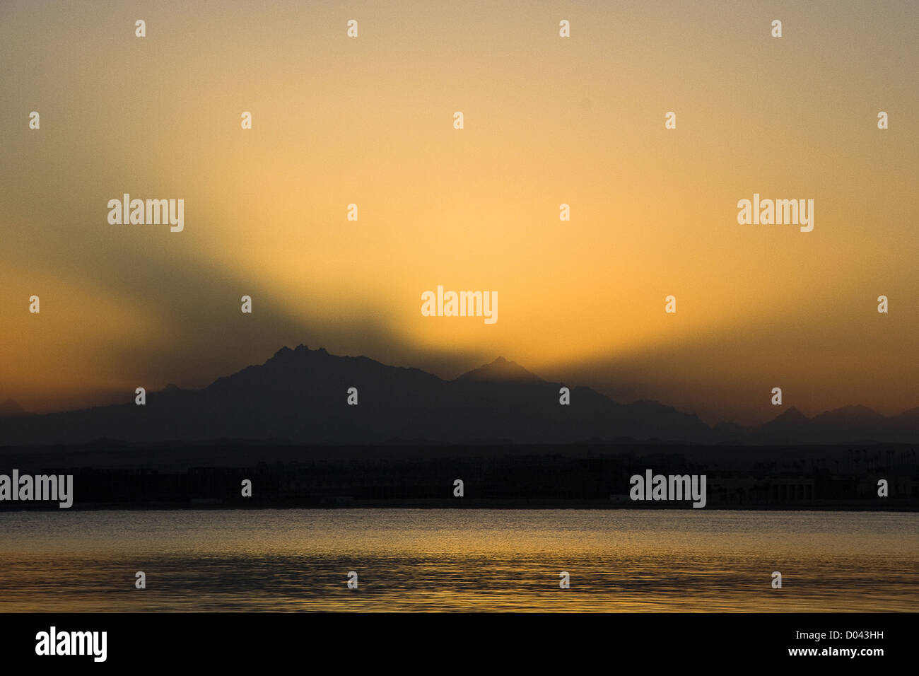 Sunset at Red Sea Stock Photo - Alamy