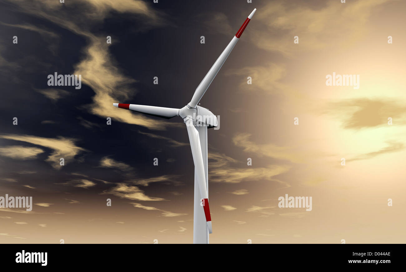 modern wind turbine Stock Photo - Alamy