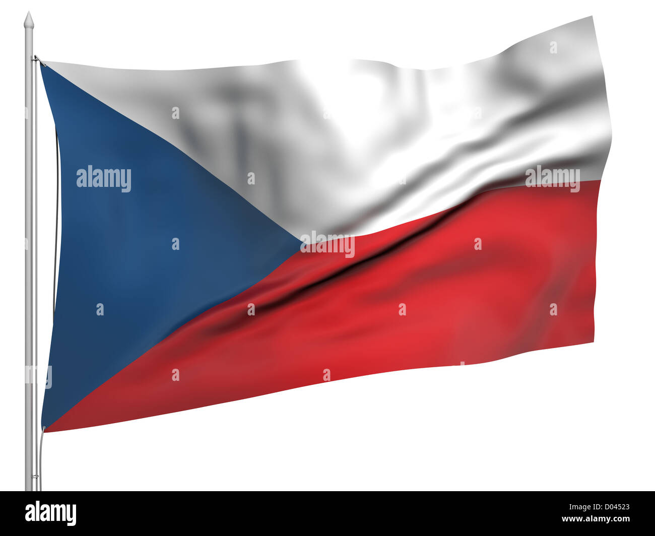 Flying Flag of Czech Republic - All Countries Collection. Flag ...