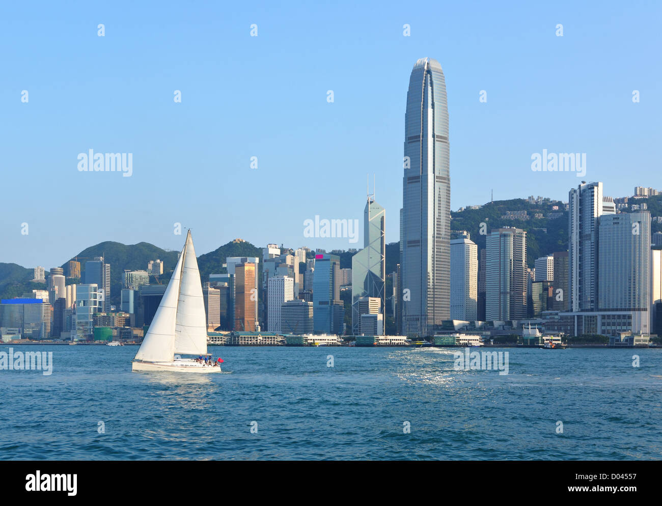 Hong Kong harbour Stock Photo - Alamy