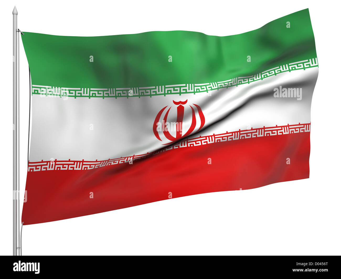 Flying Flag of Iran - All Countries Collection. Flag, flagstaff ...