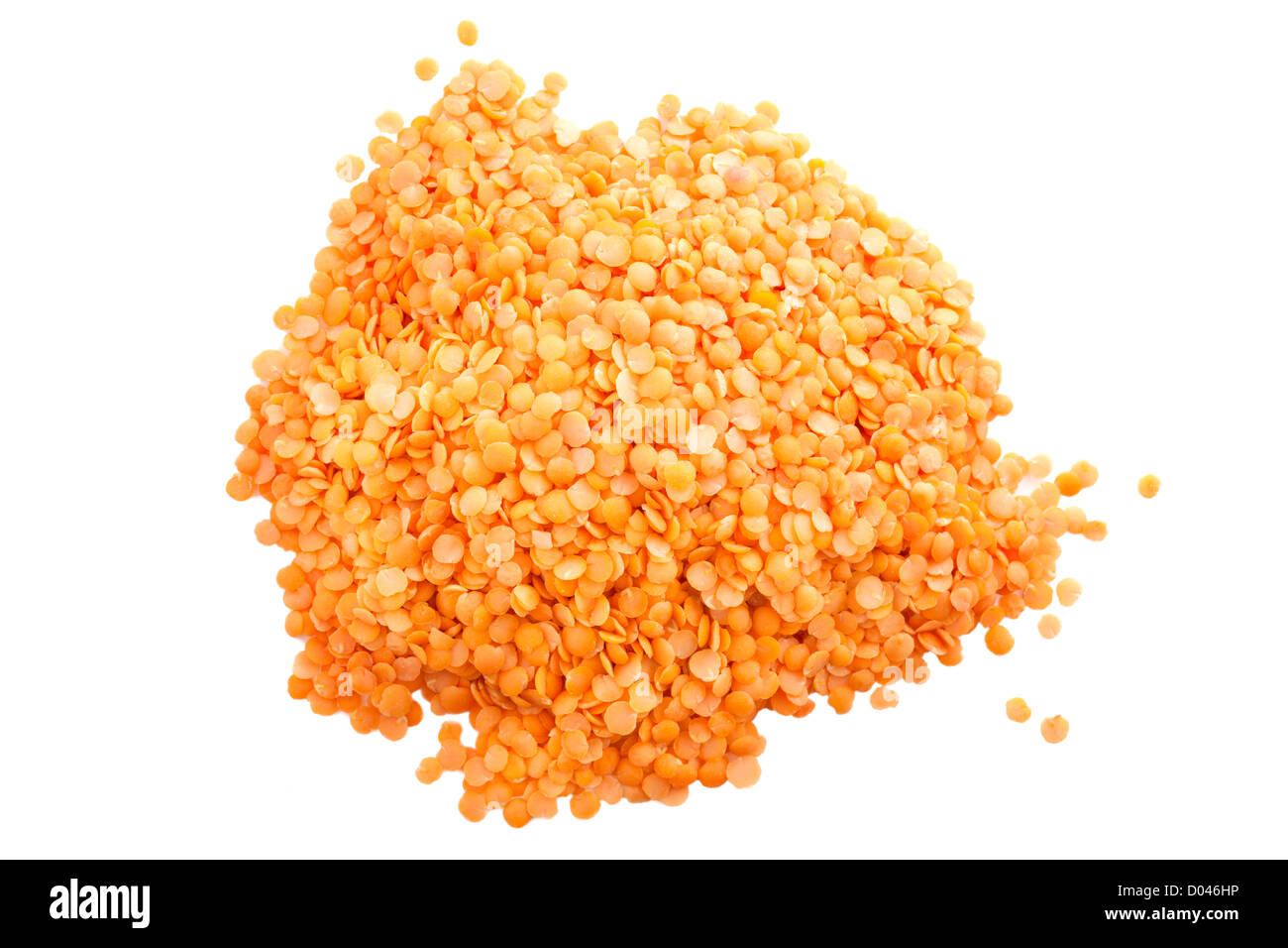 Red lentils background Cut Out Stock Images & Pictures - Alamy