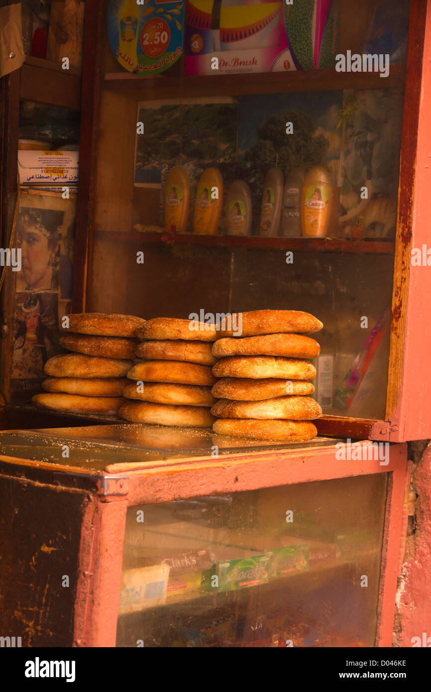 Local Bread for sale, Medina, Morocco Stock Photo - Alamy