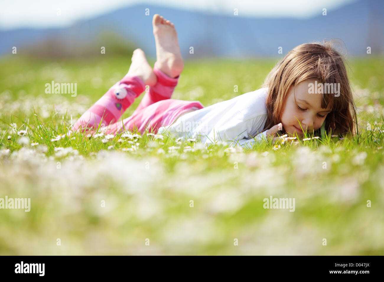 Spring barefoot lying hi-res stock photography and images - Alamy