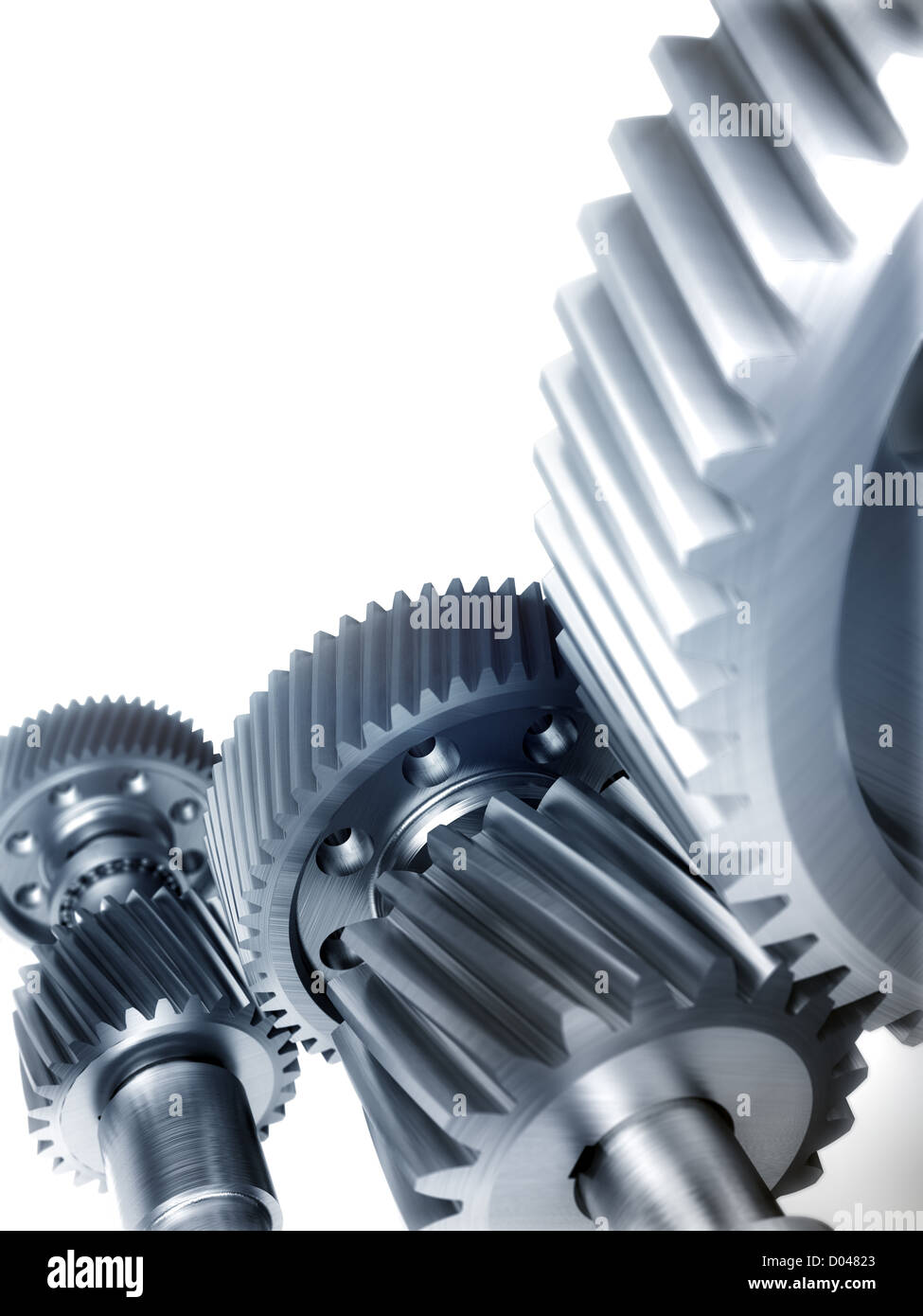 Abstract gears and cogs background - industrial background illustration ...
