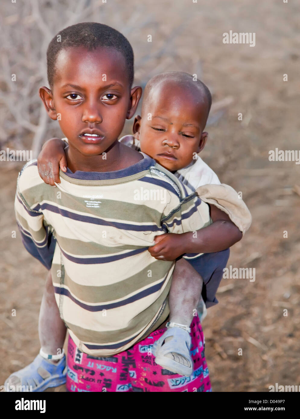 Happy African Children Poverty