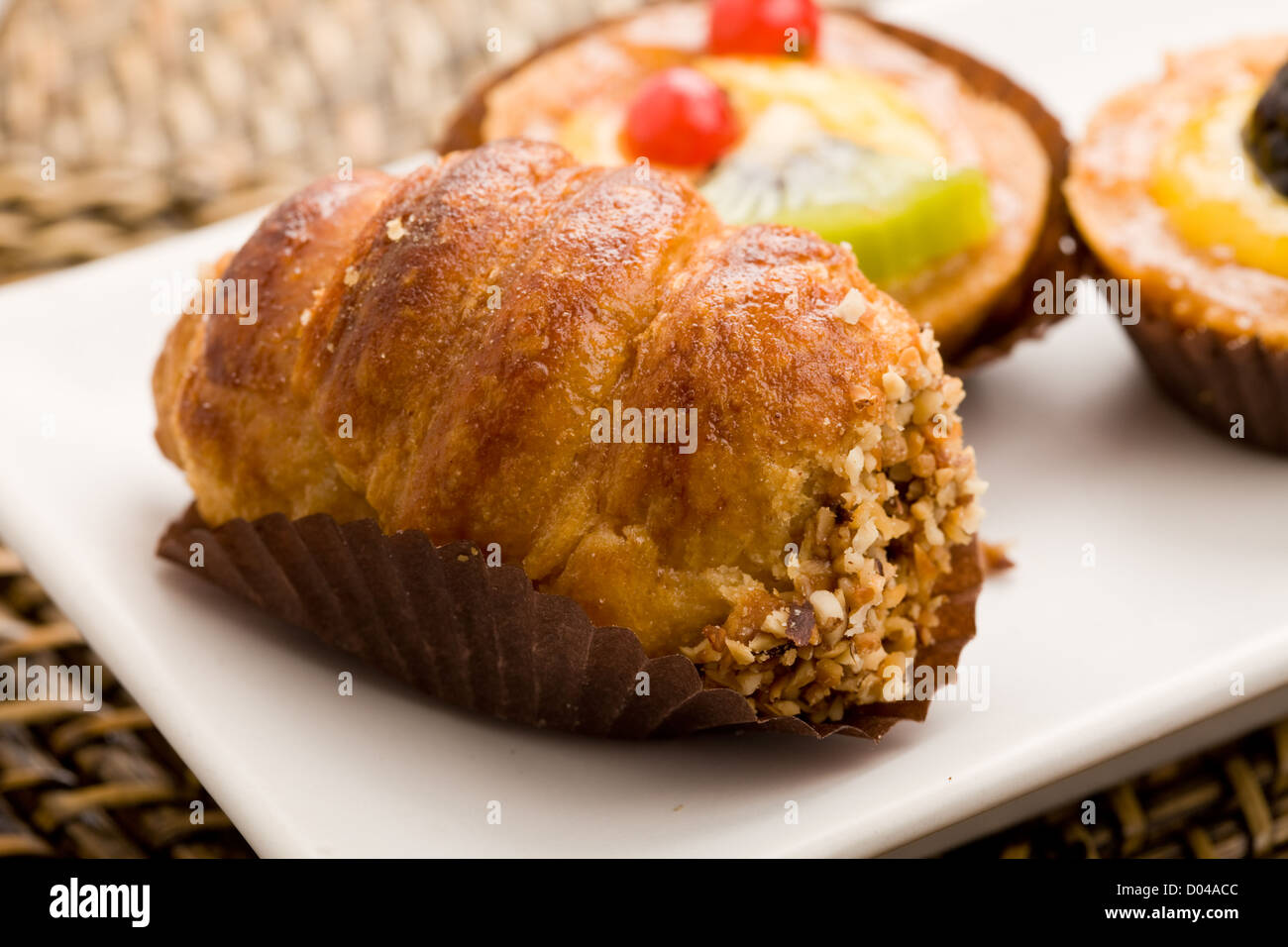 photo of different delicious pastries on the table Stock Photo - Alamy