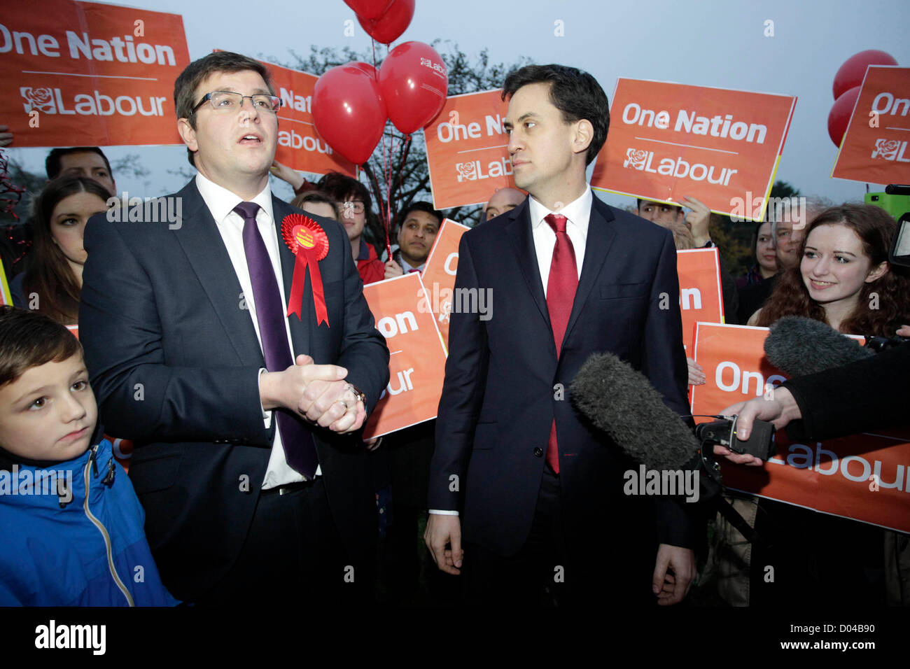 Corby, Northamptonshire, UK. 16th November 2012. Labour's Latest MP ...