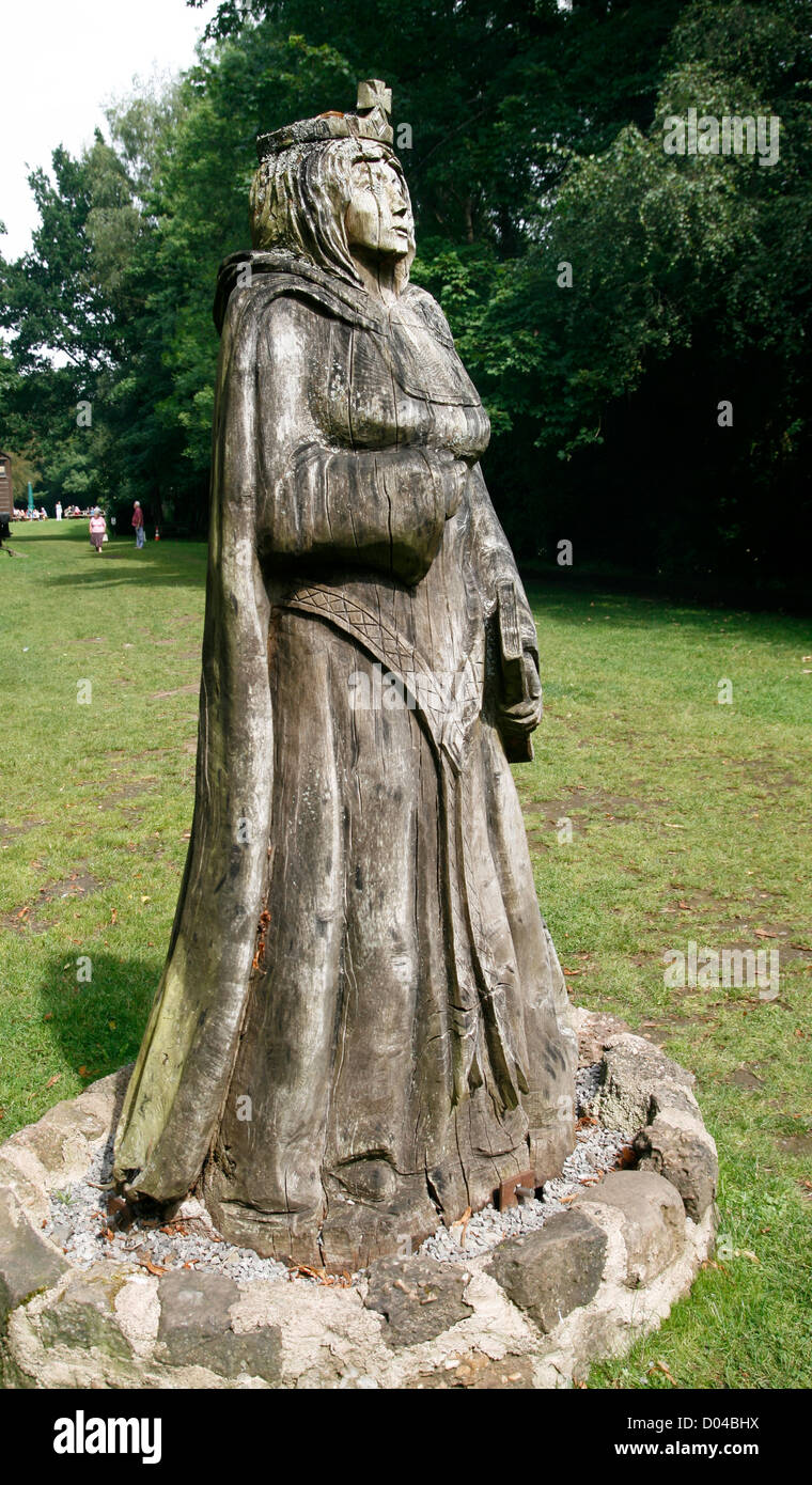 Eleanor of Provence carved wooden figure Tintern Old Station ...