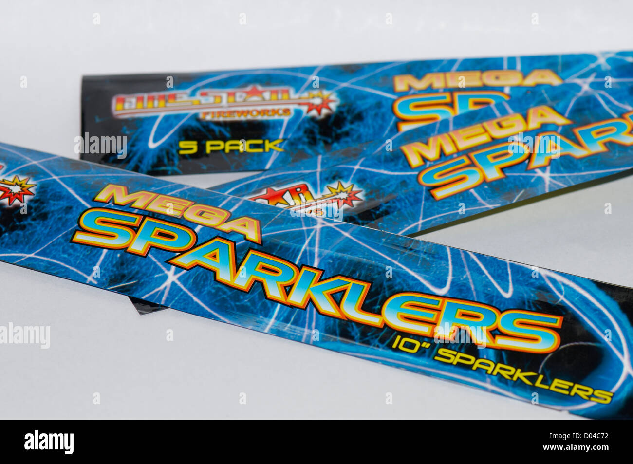 Packets of firework sparklers Stock Photo - Alamy