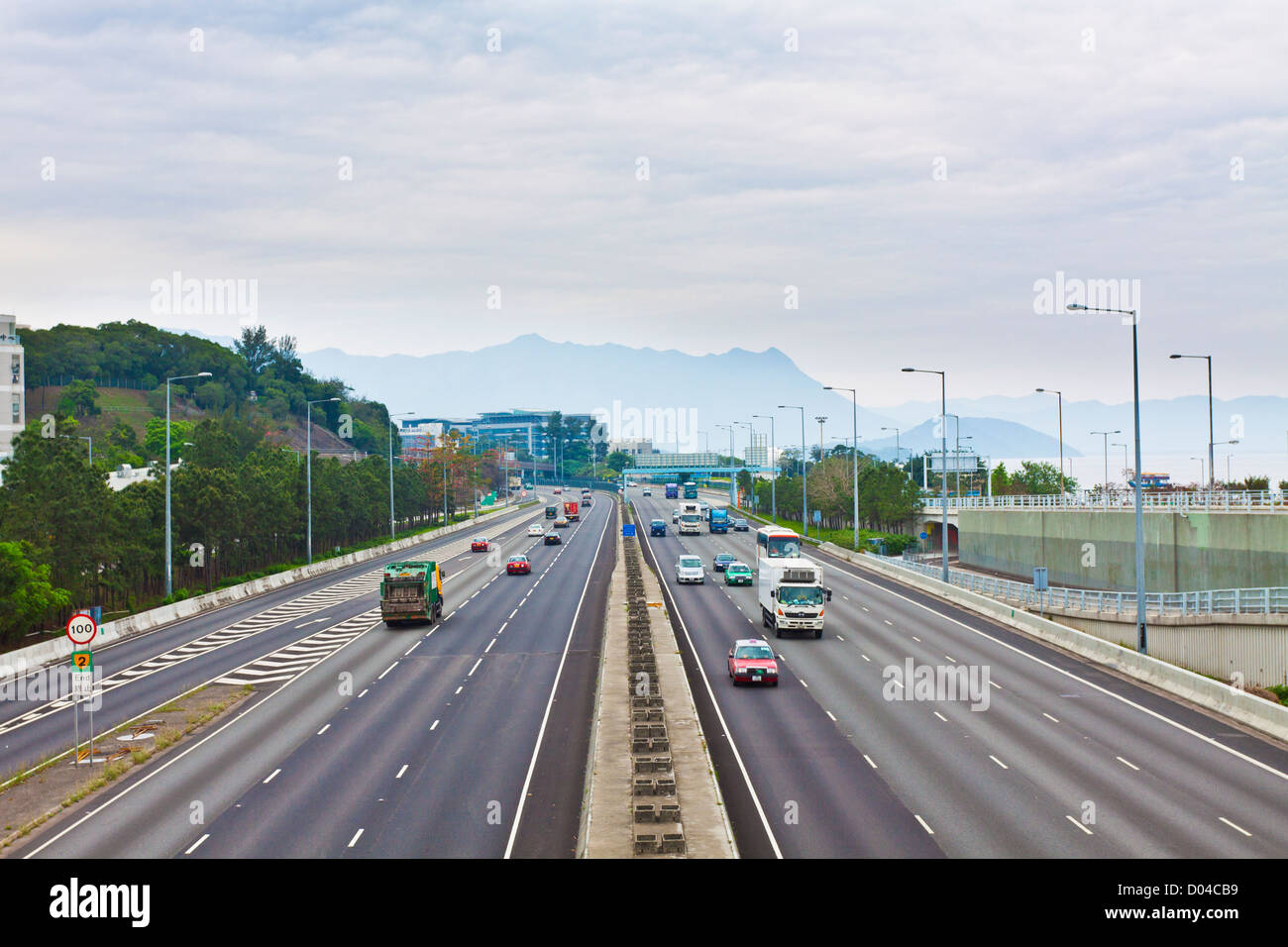 Express highway in Hong Kong Stock Photo - Alamy