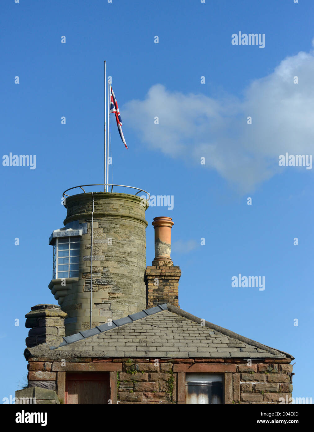 The Watchtower and Old Quay. The Harbour, Whitehaven, Cumbria, England ...