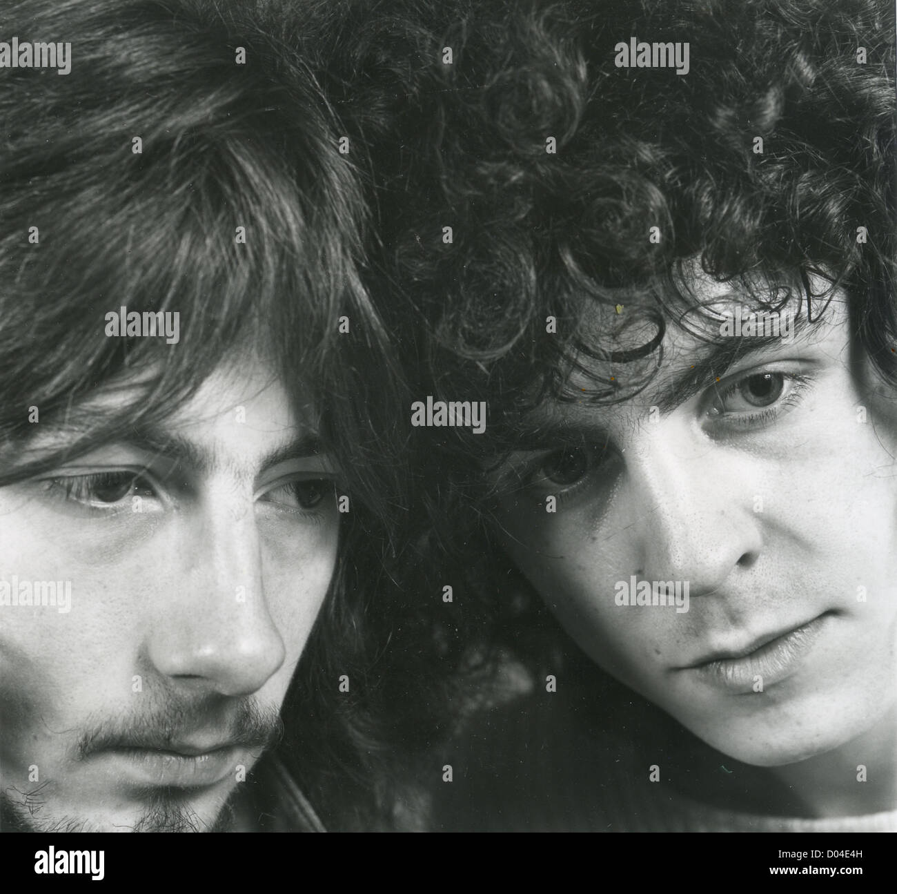 TYRANNOSAURUS REX (aka T.Rex) UK rock group with Mickey Finn at left ...