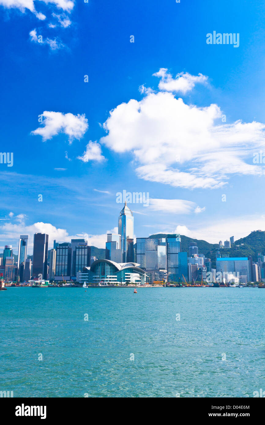Hong Kong view along the seashore Stock Photo - Alamy