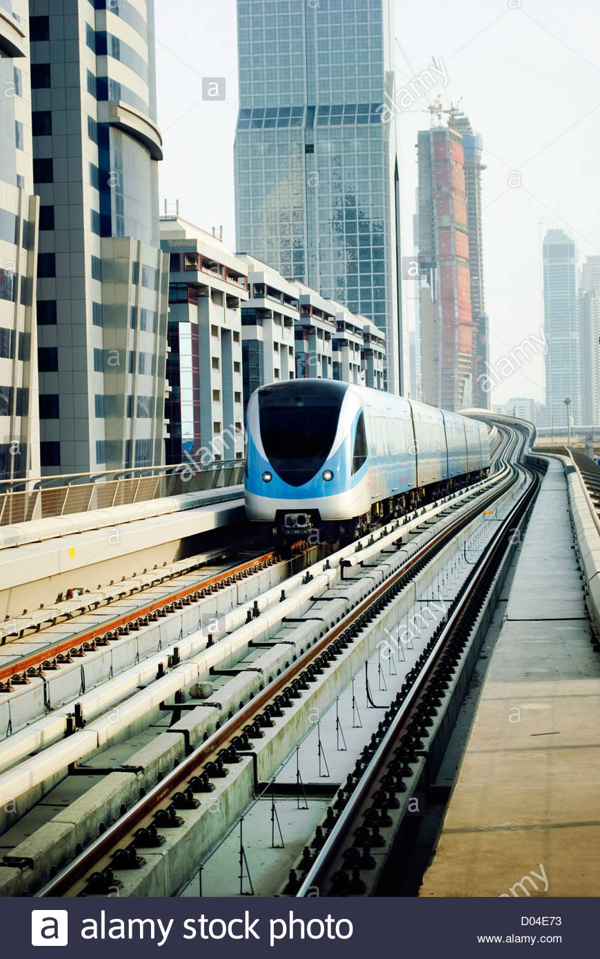 Dubai Metro Construction Track Line High Resolution Stock Photography ...
