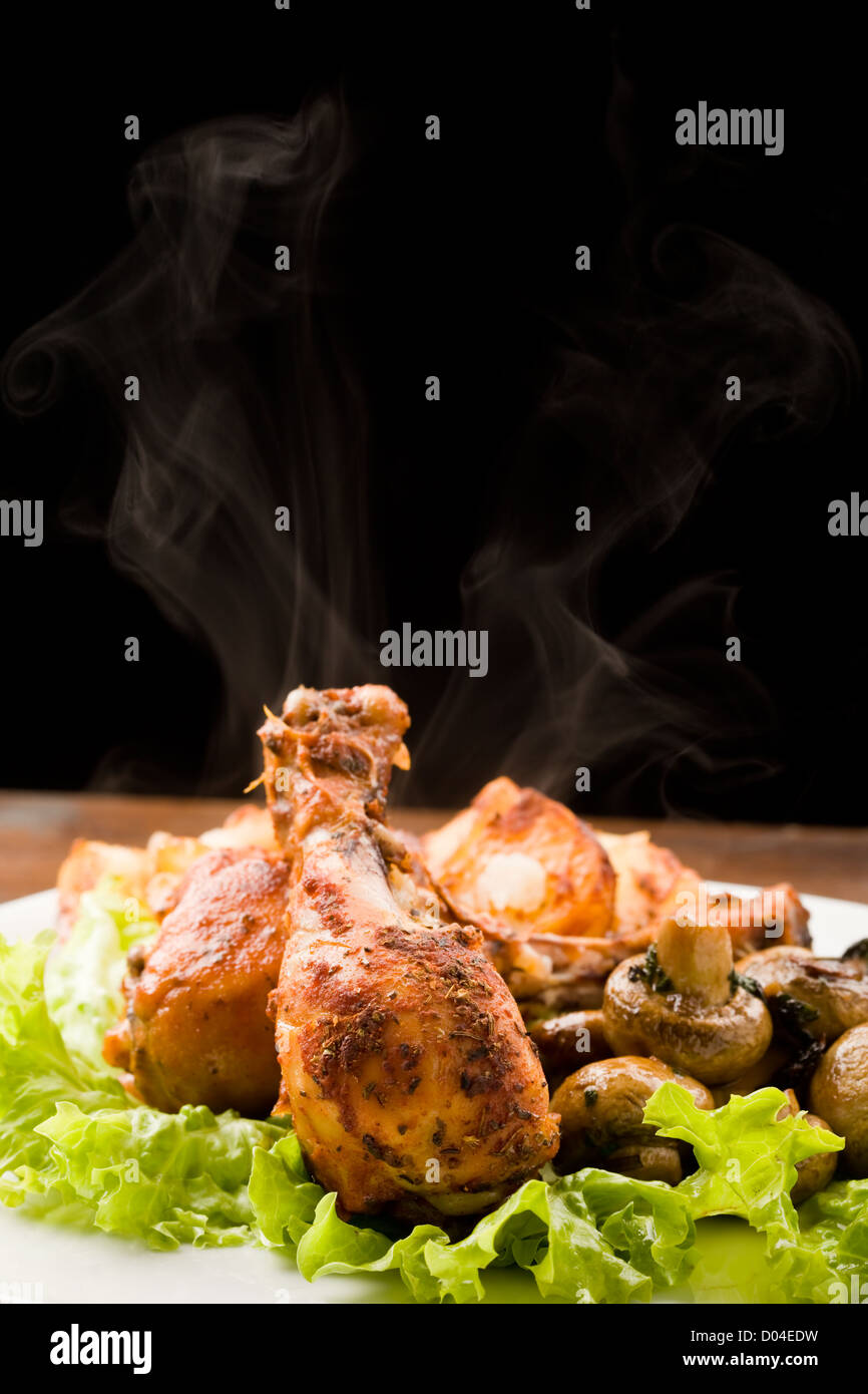 Smoking chicken hi-res stock photography and images - Alamy
