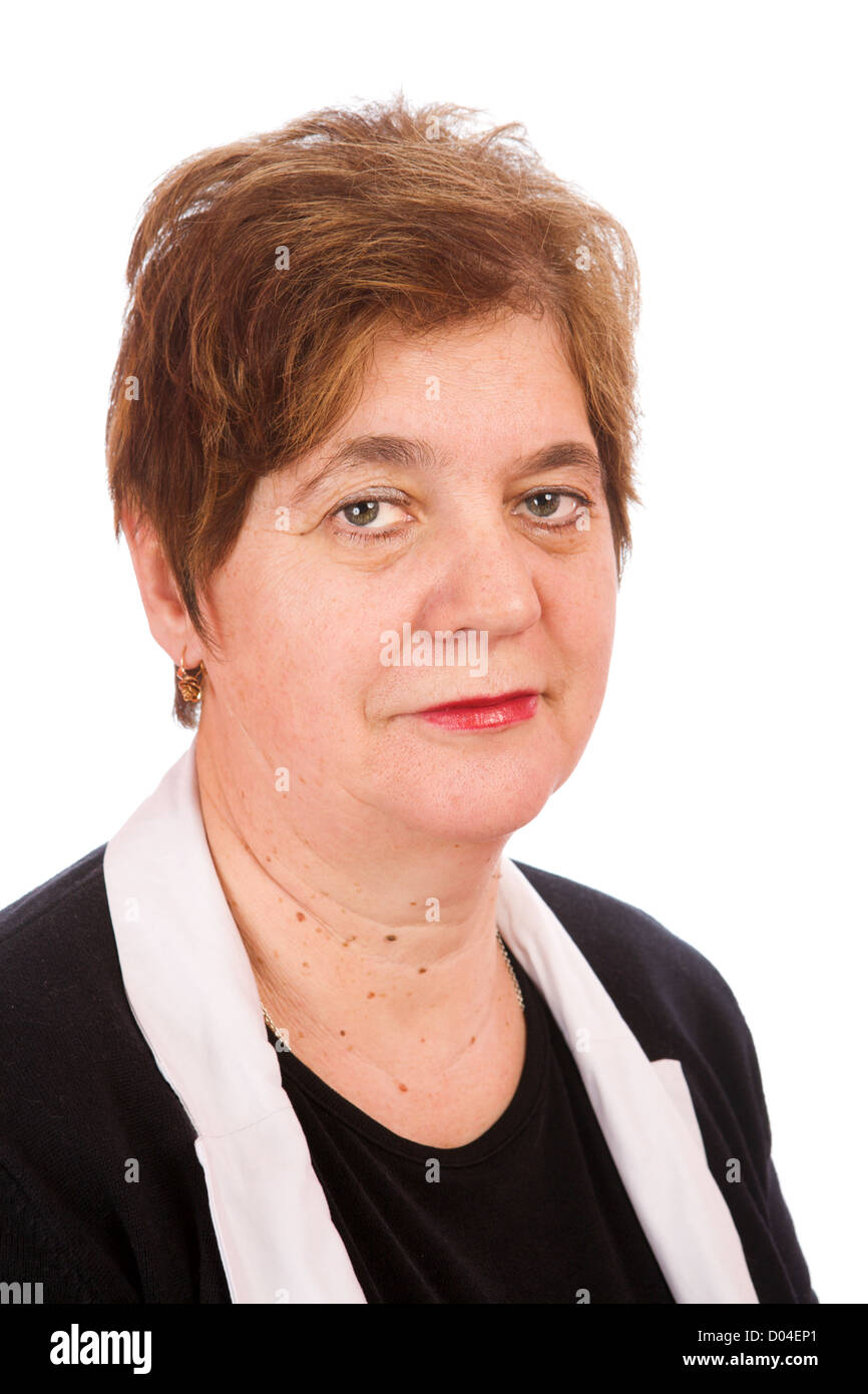 Wise senior woman smiling standing hi-res stock photography and images ...