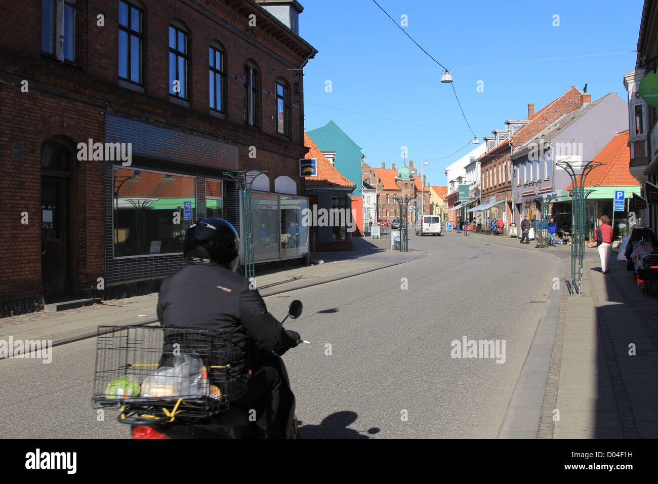 Stege city in south Denmark Stock Photo - Alamy