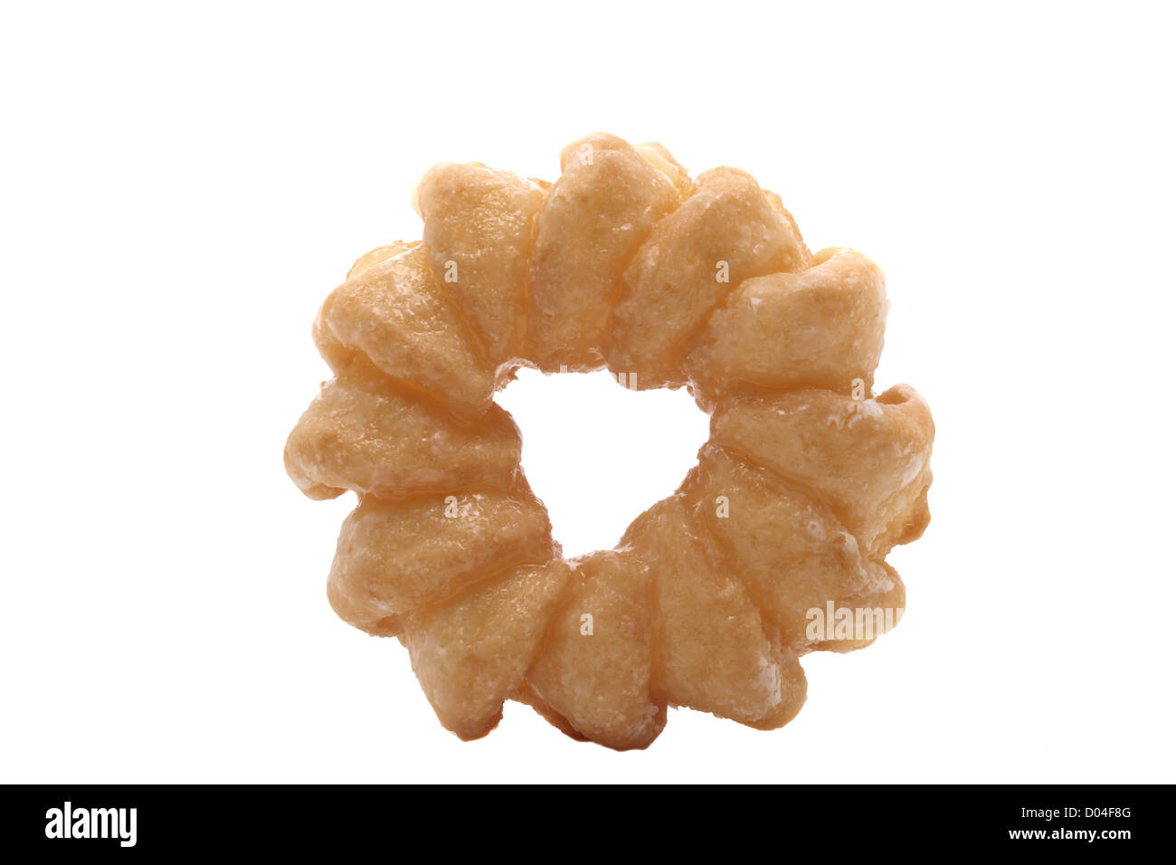 A single donut isolated on white Stock Photo - Alamy