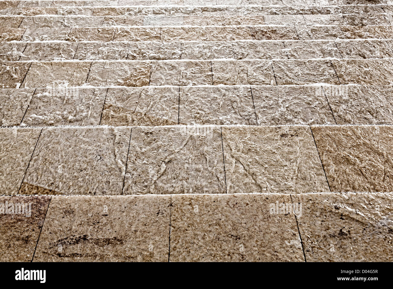 Water flowing down shallow stone steps in St Augustines Parade in ...