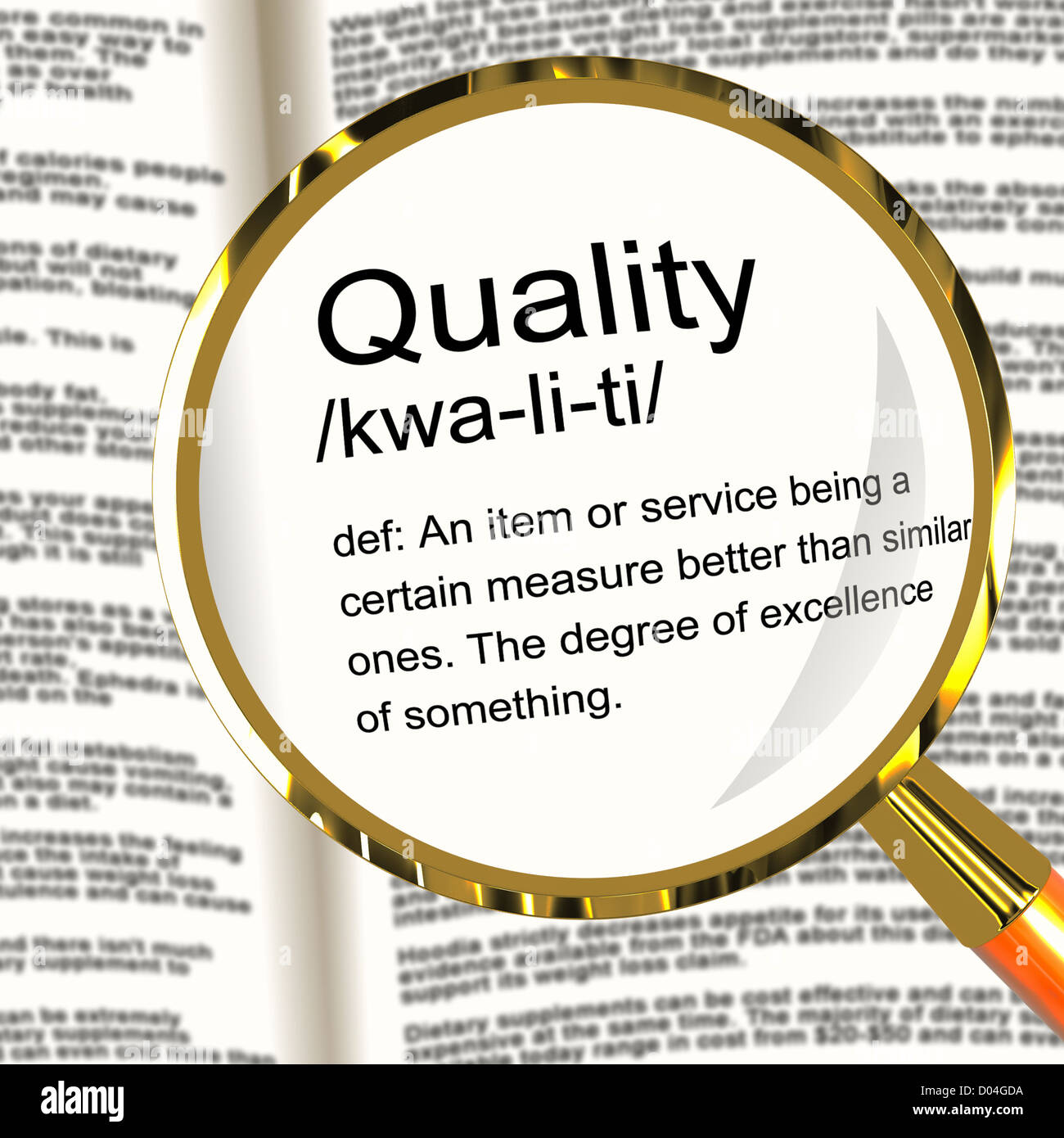 Quality Definition Magnifier Shows Excellent Superior Premium Product ...
