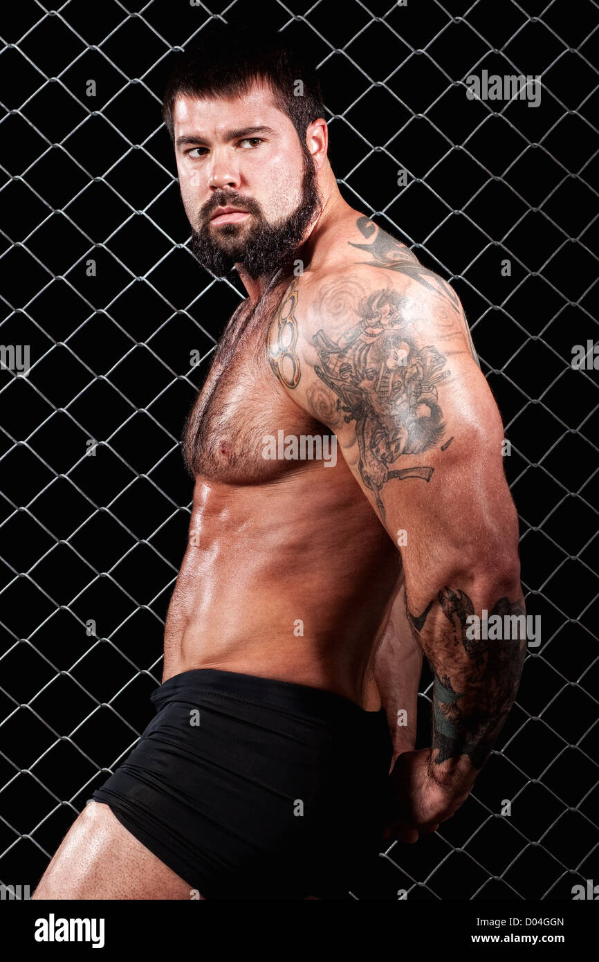 Male body builder flex hi-res stock photography and images - Alamy