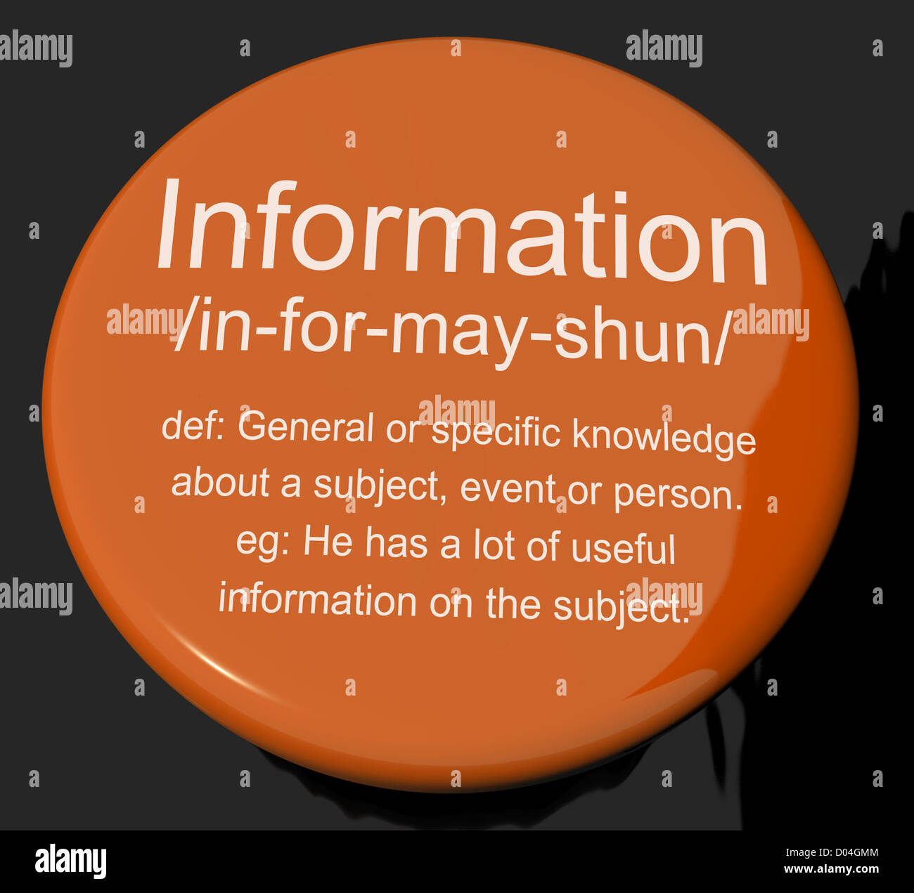 Information Definition Button Shows Knowledge Data And Facts Stock information-definition-button-shows-knowledge-data-and-facts-stock
