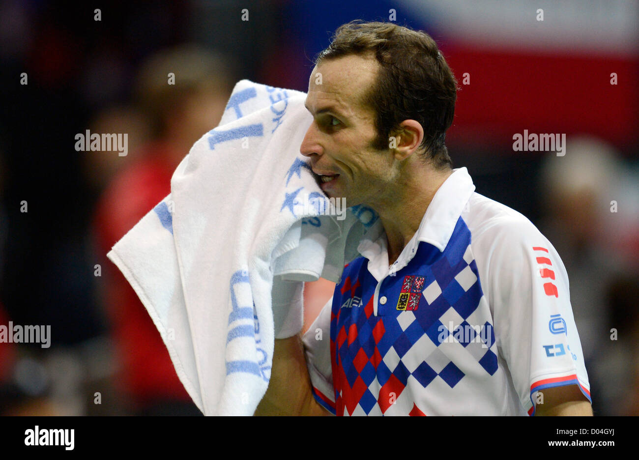 Radek Stepanek of Czech Republic pictured during the Davis Cup final ...
