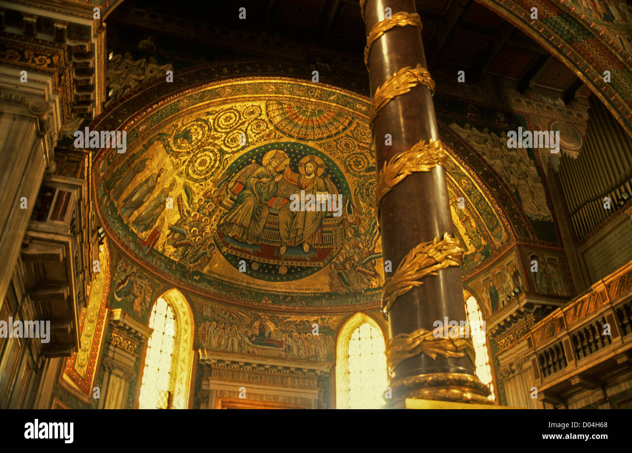 CORONATION OF THE VIRGIN BASILICA SANTA MARIA MAGIORE ROME ITALY Stock ...