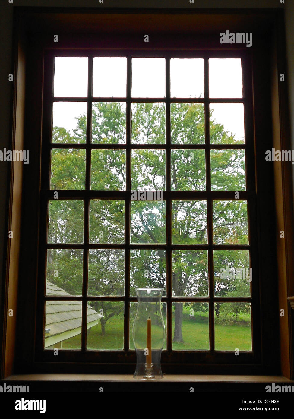 The 15 over 15 window style is a feature of Primitive Hall, located in ...