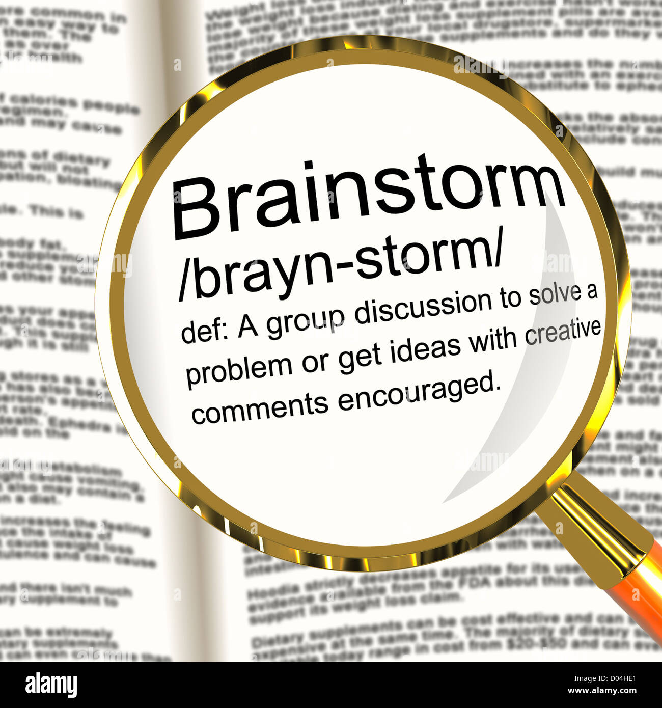 Teamwork magnifier hi-res stock photography and images - Alamy