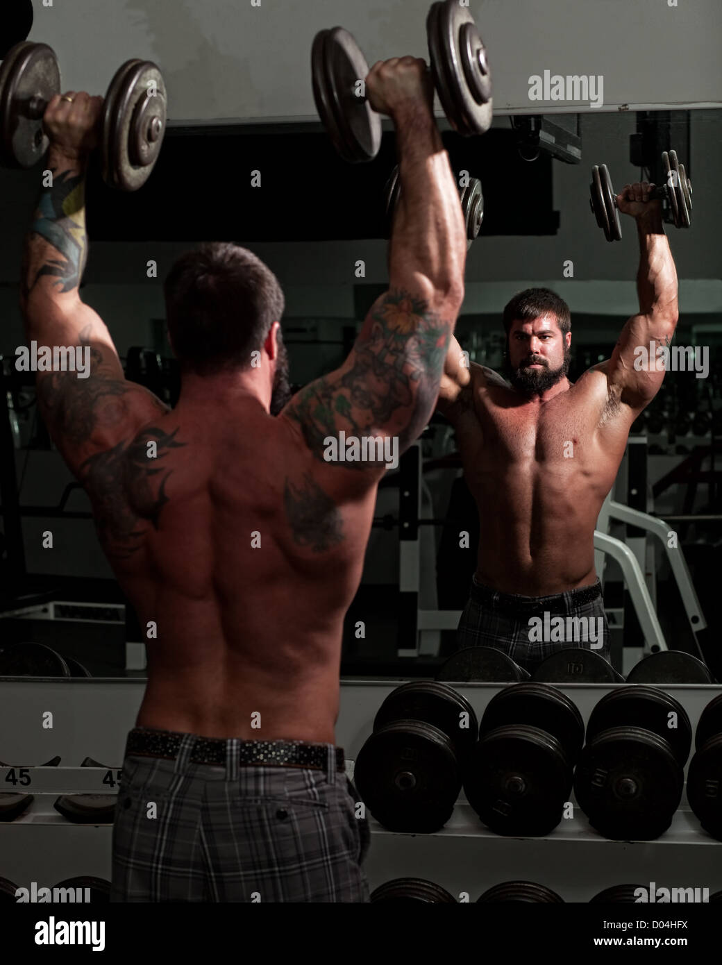 Male Bodybuilder And Mirror High Resolution Stock Photography and ...