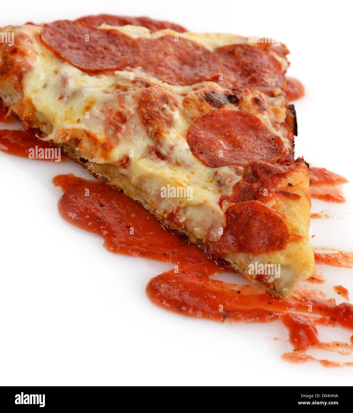 Slice Of Pepperoni Pizza , Close Up Stock Photo - Alamy