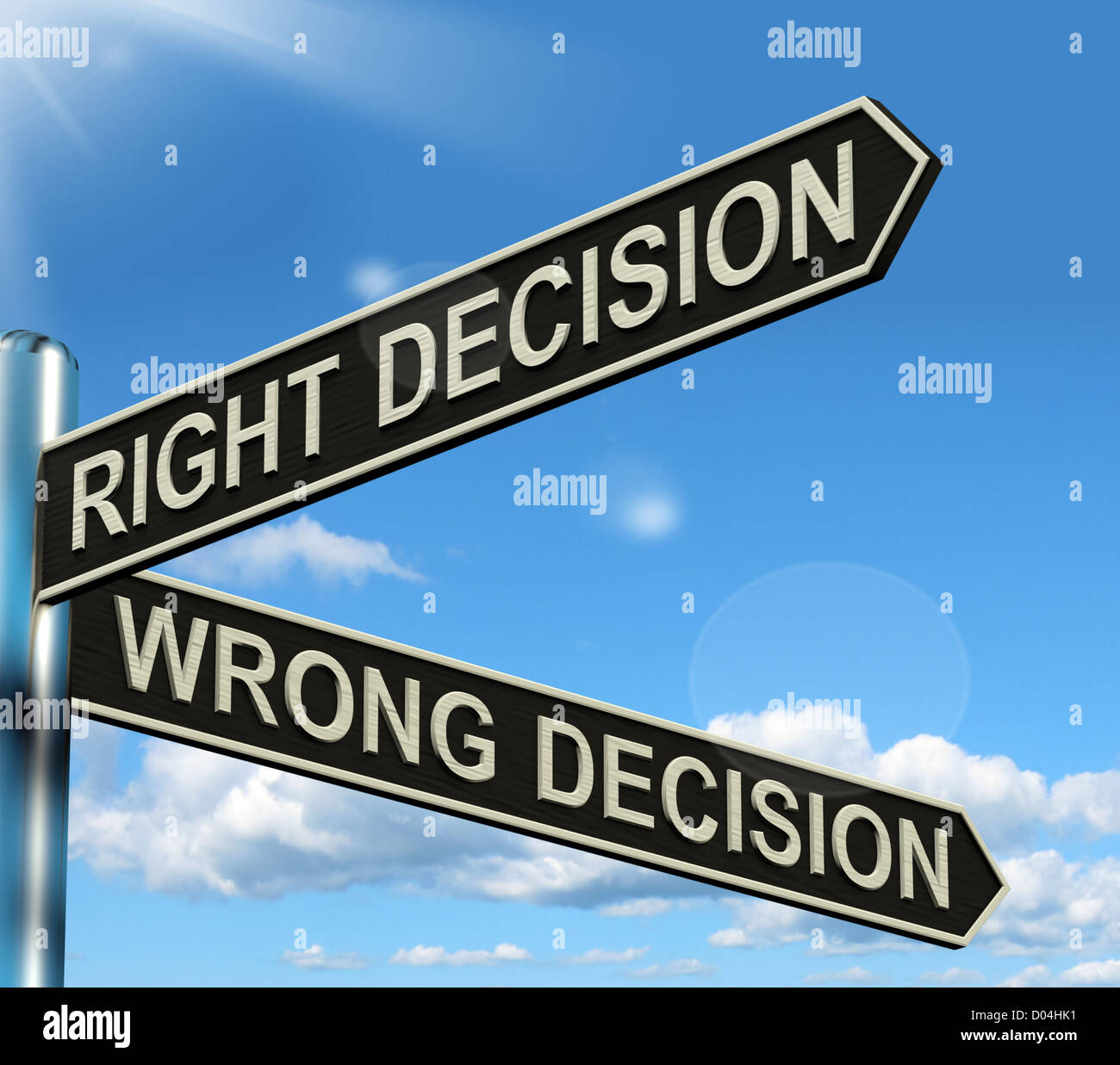 Right wrong path hi-res stock photography and images - Alamy