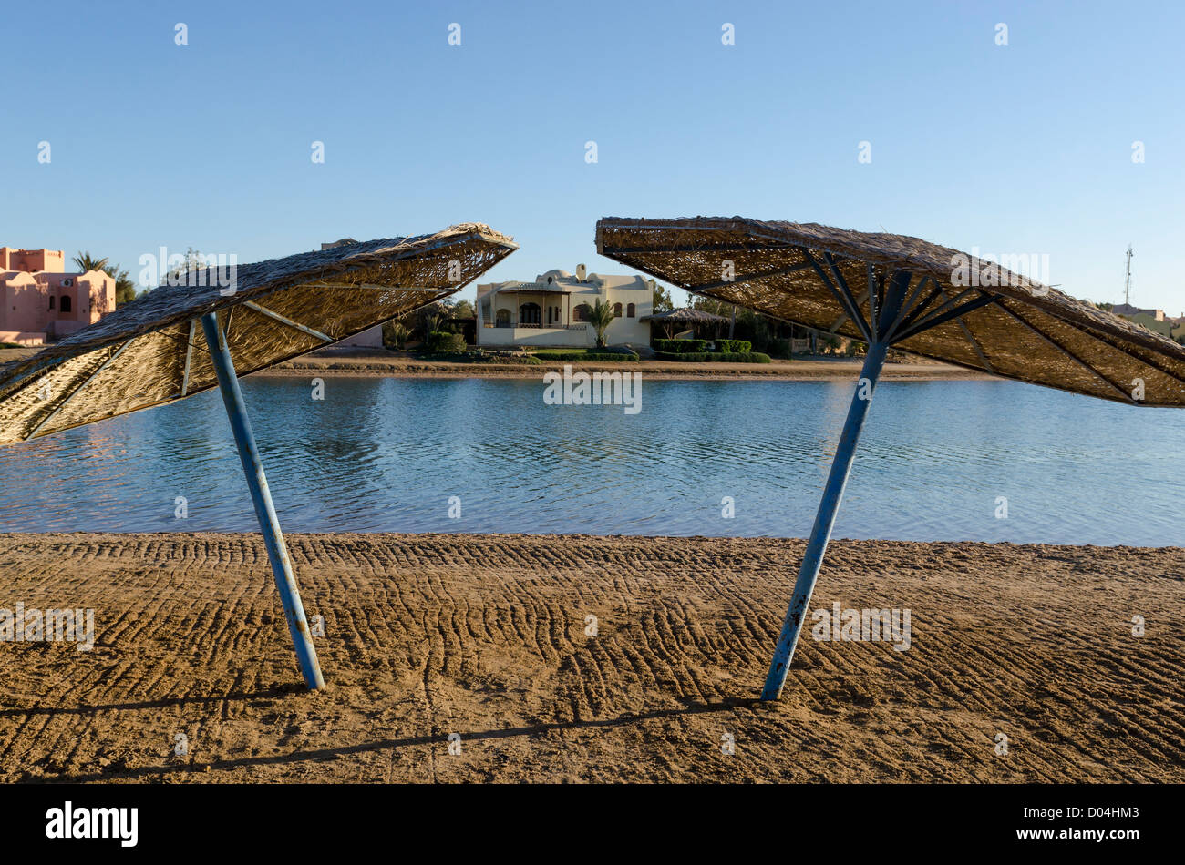 [El Gouna] [Red sea] beach villa evening lagoon Stock Photo - Alamy