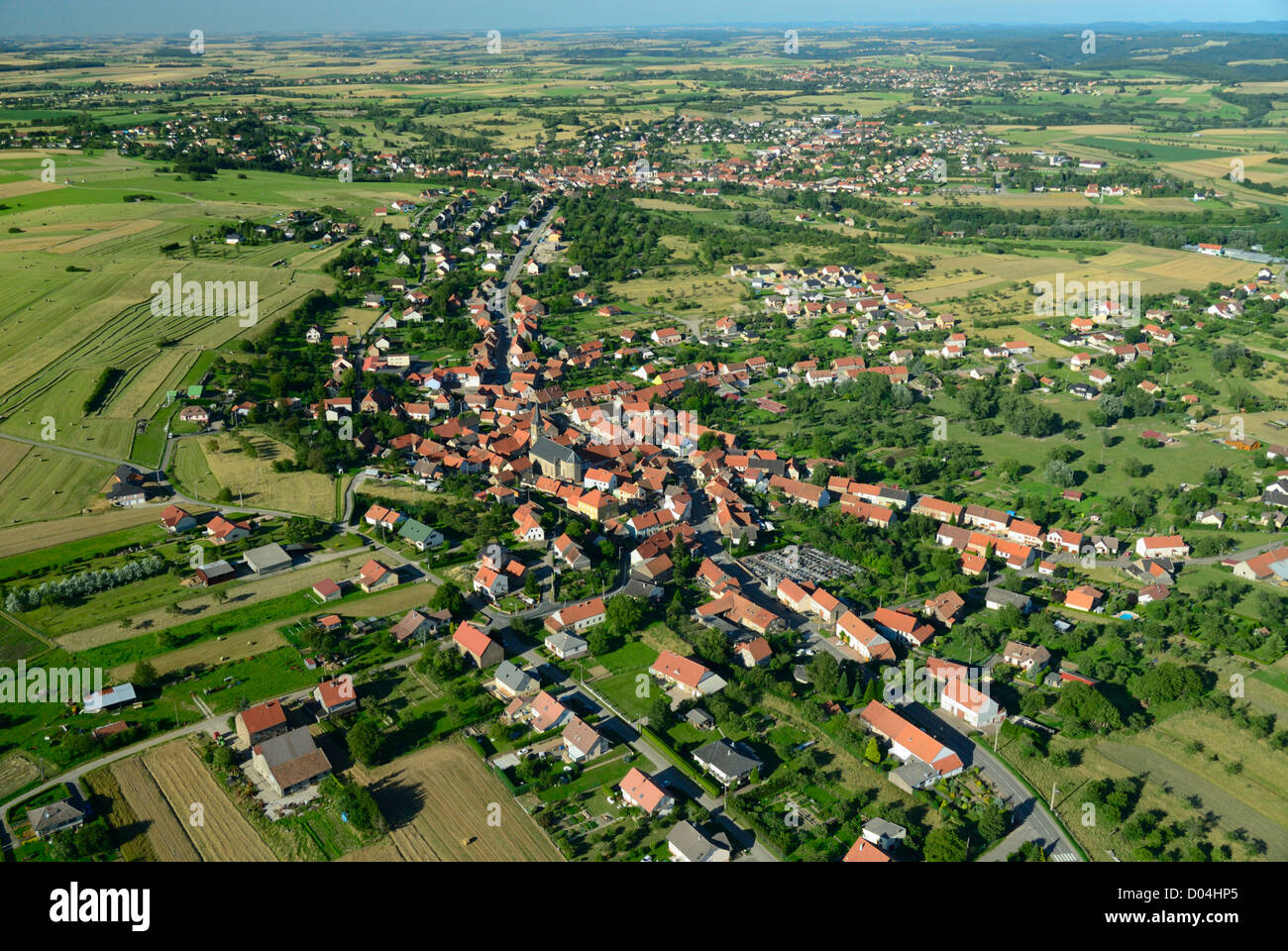 Village of Bining, Moselle, Lorraine, France Stock Photo - Alamy