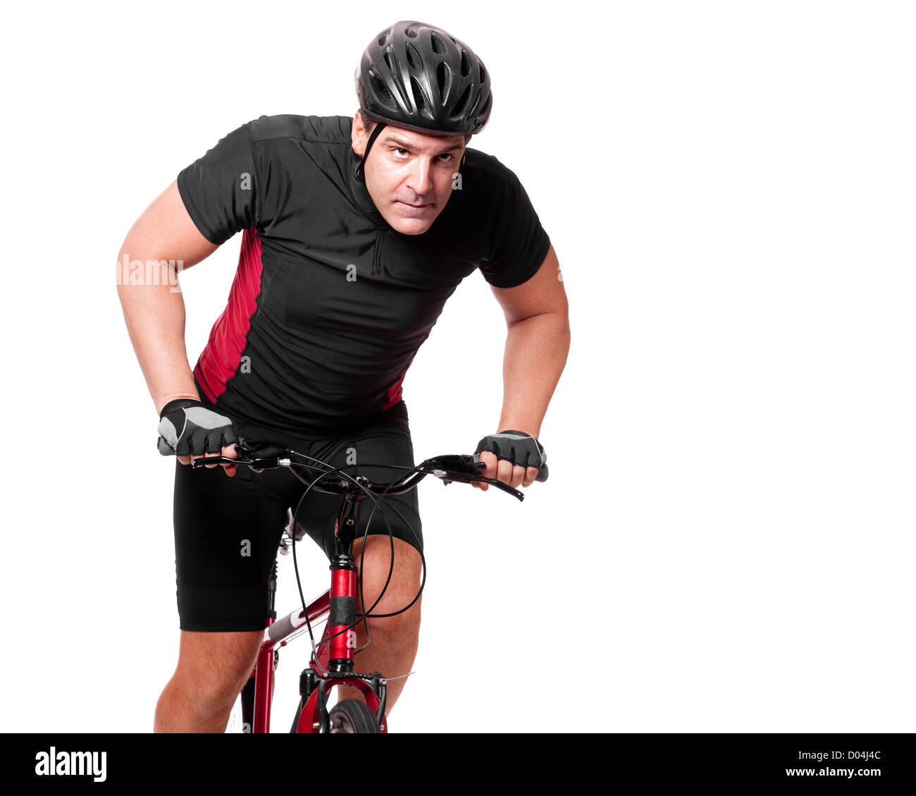Adult cyclist riding on Cut Out Stock Images & Pictures - Alamy
