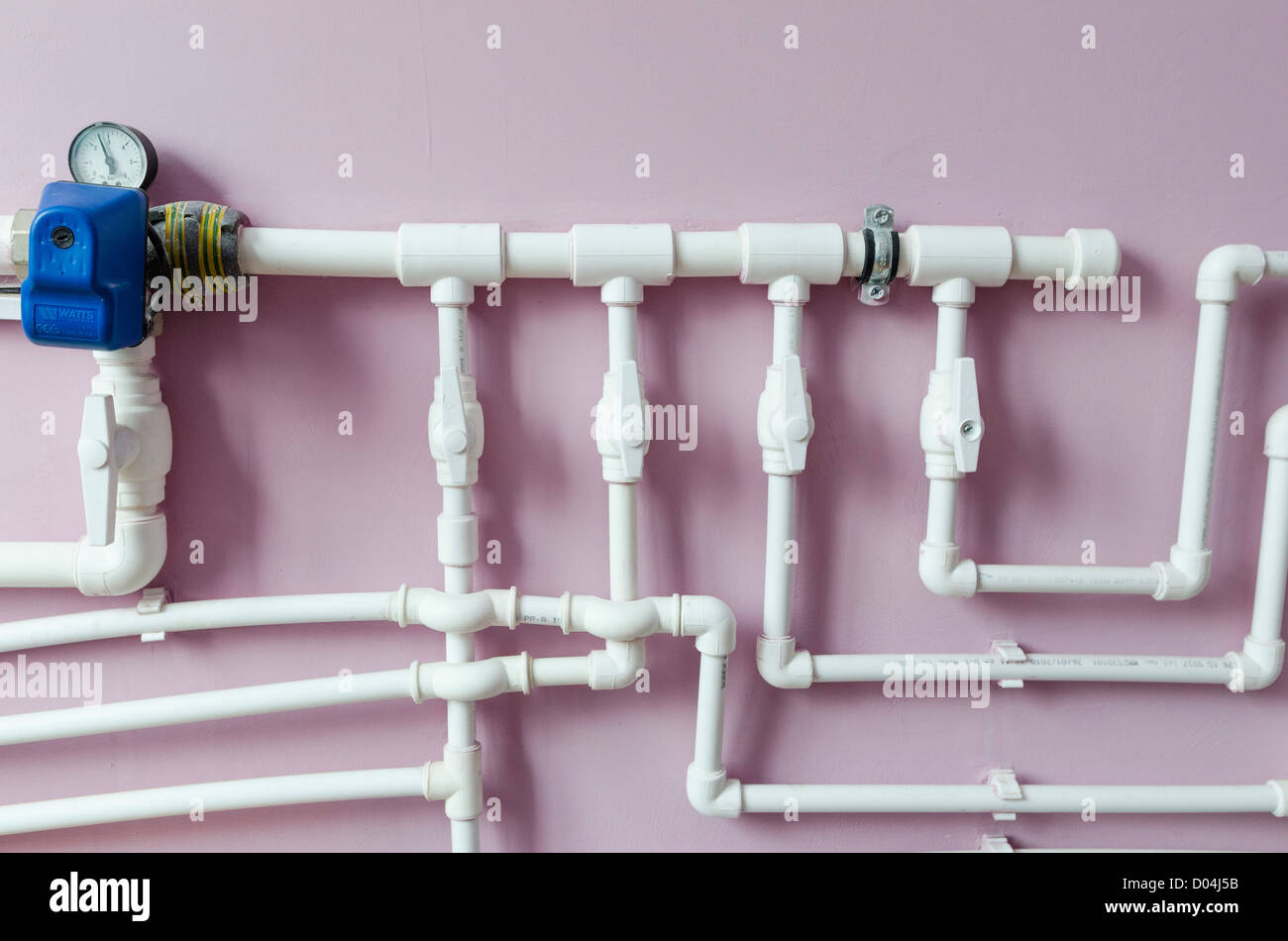 house heating system tubes Stock Photo - Alamy