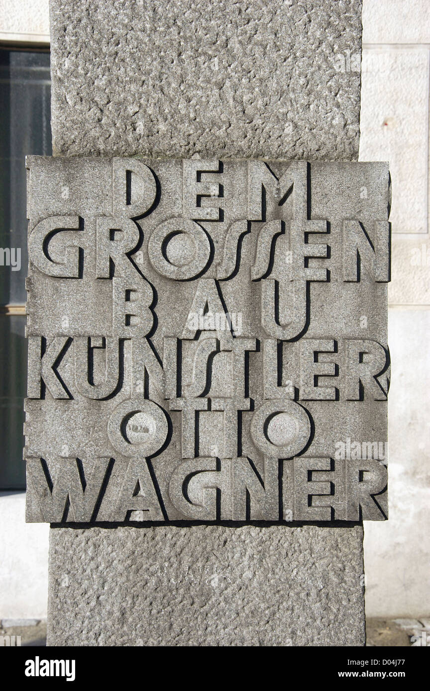 Otto Wagner Memorial Stock Photo - Alamy