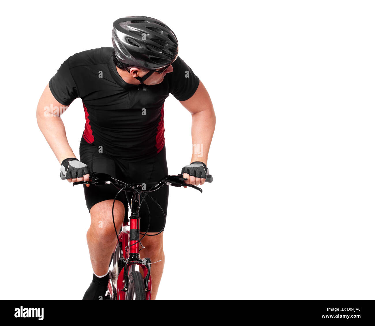 Adult cyclist riding on Cut Out Stock Images & Pictures - Alamy