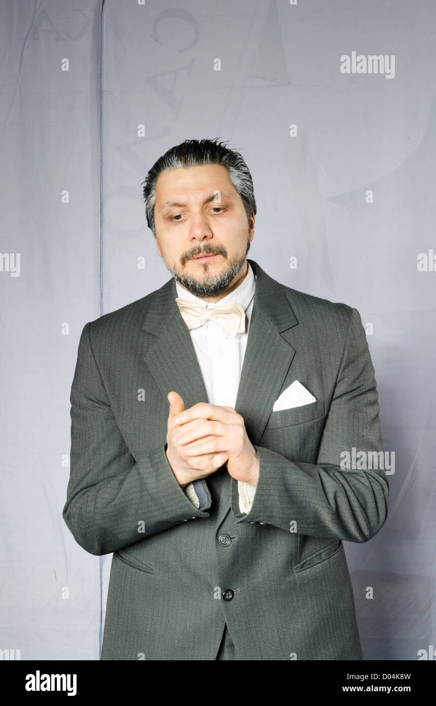 Colonel Pickering. Actors shoot from theatrical performance of classic ...