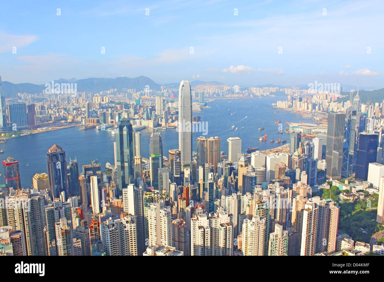 Hong Kong view from the peak Stock Photo - Alamy